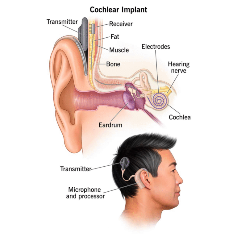 Cochlear Implant Book Evaluation with Hearing Specialist