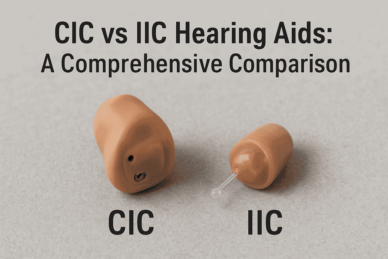 CIC vs IIC Hearing Aids Key Differences Explained