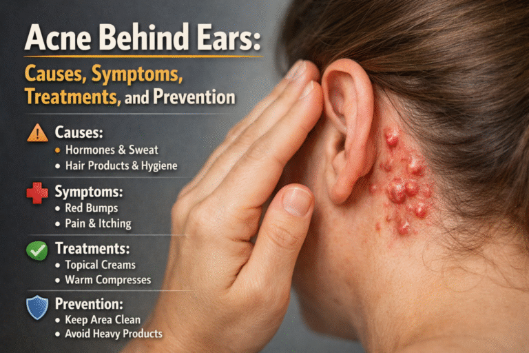 Acne Behind Ears Causes Prevention and Treatment Tips